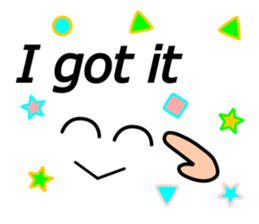 Basic & Simple Sticker in English by Medekin.stamp