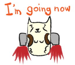 BOXY CAT in English by Watty sticker #9427990