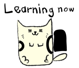 BOXY CAT in English by Watty sticker #9427990