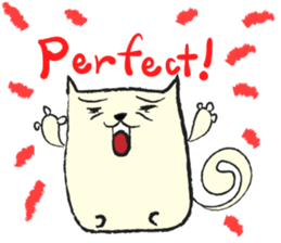 BOXY CAT in English by Watty sticker #9427990