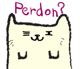 BOXY CAT in English by Watty sticker #9427990