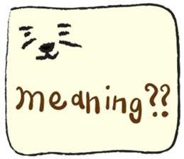 BOXY CAT in English by Watty sticker #9427990