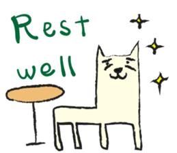 BOXY CAT in English by Watty sticker #9427990