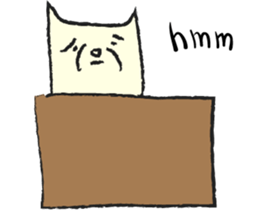 BOXY CAT in English by Watty sticker #9427990