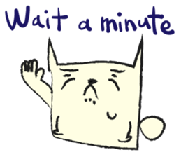 BOXY CAT in English by Watty sticker #9427990