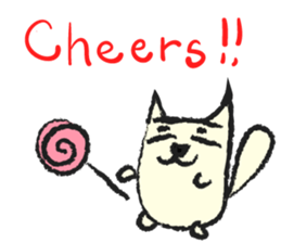 BOXY CAT in English by Watty sticker #9427990