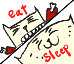 BOXY CAT in English by Watty sticker #9427990