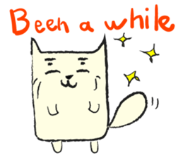 BOXY CAT in English by Watty sticker #9427990