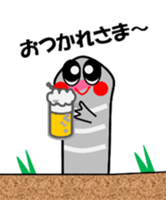 Spotted garden eel Rendezvous Stickers by anachinplan sticker #9870536