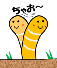 Spotted garden eel Rendezvous Stickers by anachinplan sticker #9870562