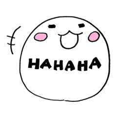Handwritten round face sticker. by dorinko