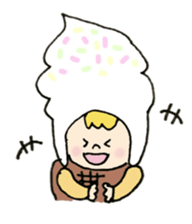 Mr.soft ice cream who melts by et hemly sticker #9975023