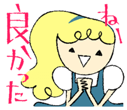Alice & Friends:Cute Alice in Wonderland by Yumi Kimura sticker #10103816
