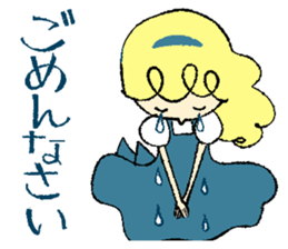 Alice & Friends:Cute Alice in Wonderland by Yumi Kimura sticker #10103817