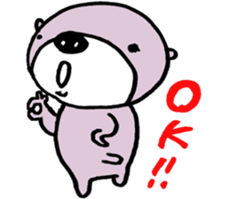 Daikuma and his sister,Momo. by utsutaka sticker #10247122