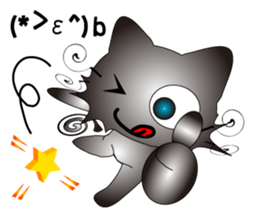 Modest daily emoticon Cat "Jigen" by Sankichi sticker #10288366