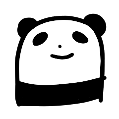 cute panda-chan sticker by kasasagi