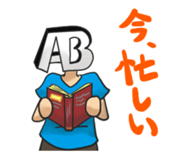 Blood type AB type by Mamion sticker #10399124