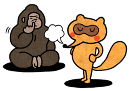 TANUKI & ANIKI by DARI YAMADA sticker #10446960