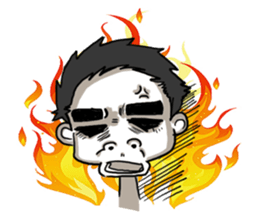 Eli and his frog and crow by Jhong Eli sticker #10580711