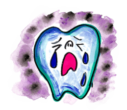 the tooth is hot by TUBU sticker #10760361