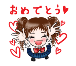 Twin girl -Female high school student- by TSUBASA sticker #10809779