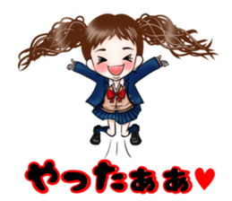 Twin girl -Female high school student- by TSUBASA sticker #10809782