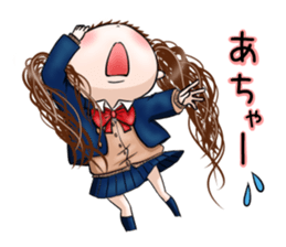 Twin girl -Female high school student- by TSUBASA sticker #10809783