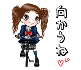 Twin girl -Female high school student- by TSUBASA sticker #10809791