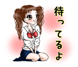 Twin girl -Female high school student- by TSUBASA sticker #10809793