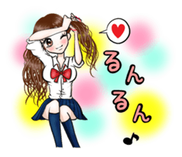 Twin girl -Female high school student- by TSUBASA sticker #10809797