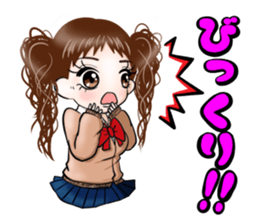 Twin girl -Female high school student- by TSUBASA sticker #10809798