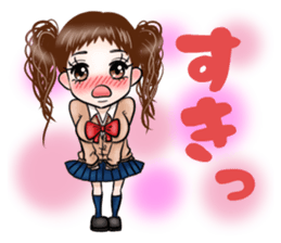 Twin girl -Female high school student- by TSUBASA sticker #10809800