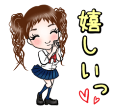 Twin girl -Female high school student- by TSUBASA sticker #10809801