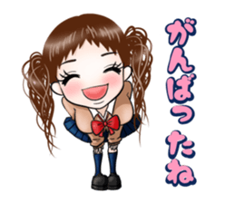 Twin girl -Female high school student- by TSUBASA sticker #10809807