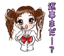 Twin girl -Female high school student- by TSUBASA sticker #10809813