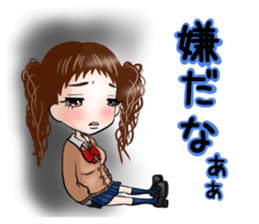 Twin girl -Female high school student- by TSUBASA sticker #10809814