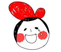 girl of red ribbon & rabbit by ZA-K!