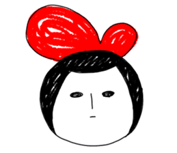 girl of red ribbon & rabbit by ZA-K!