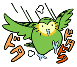 Kakapo in Yutoritou by tdkr sticker #10848291