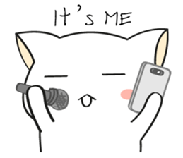 Mat, The Cat III by Hanny Tan sticker #10987547