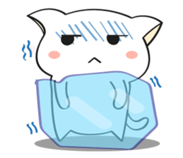 Mat, The Cat III by Hanny Tan sticker #10987581