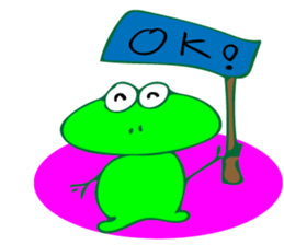 kerota of the frog by inomatacorosuke sticker #11026401