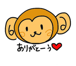 Saru and Kuma and Hiyoko and Rabit by Oh!TA sticker #11097640