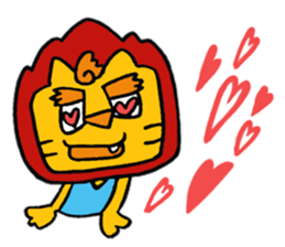 Mr. Lion and Mr. Gisokun by gisokun0908 sticker #11291648