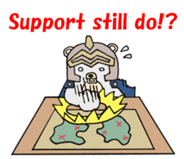 Knight kuma ~English version~ by moss green sticker #11335067