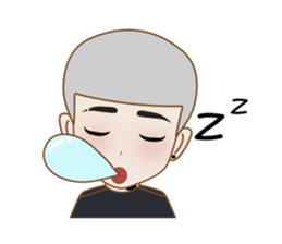 Buzz Cut Mamoru by Satthana sticker #11438087