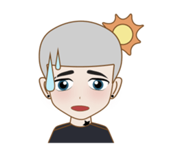 Buzz Cut Mamoru by Satthana sticker #11438098