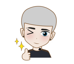 Buzz Cut Mamoru by Satthana sticker #11438109