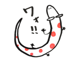 eye rolling animal by Terukina sticker #11446310